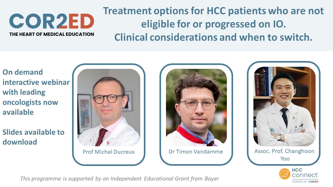 Collaboration with COR2ED – HCC CONNECT - Digestive Cancers Europe